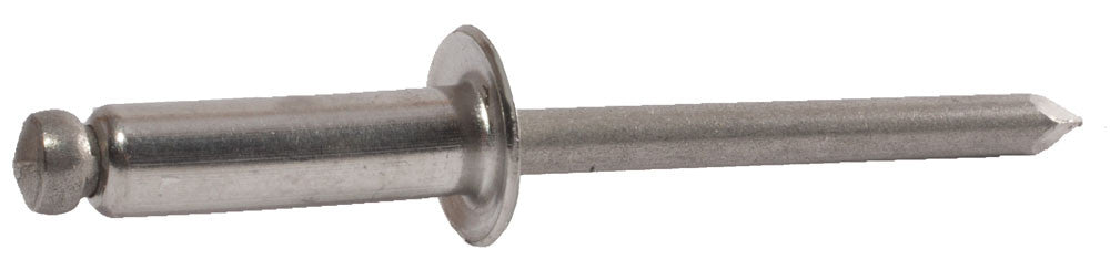 SBSS 4-5 1/8 (.251-.312) x 0.438 Button Head Stainless 304 Rivet / Sta ...