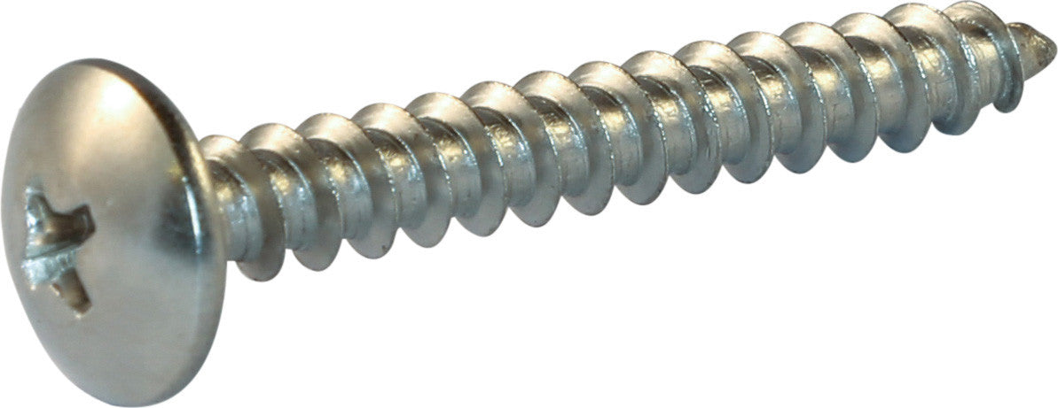 12 x 1/2 Phillips Truss Head Sheet Metal Screw 18-8 (A2) Stainless Ste ...