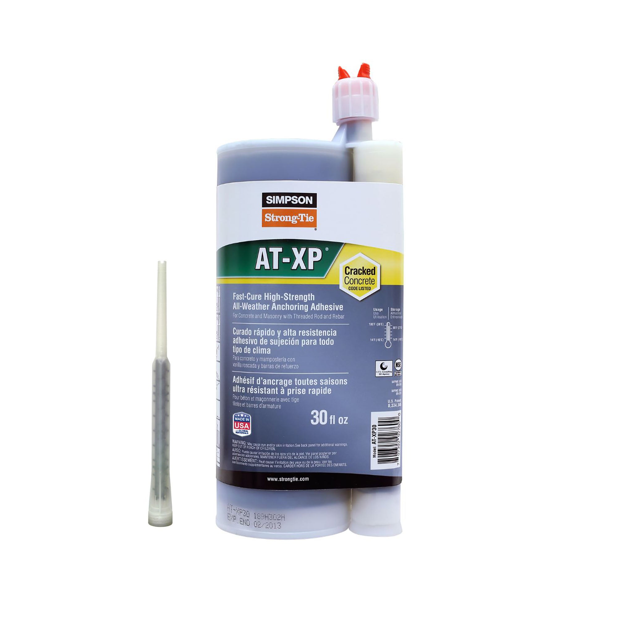Simpson AT-XP® High-Strength Acrylic Adhesive with AMN19Q Adhesive Mix ...