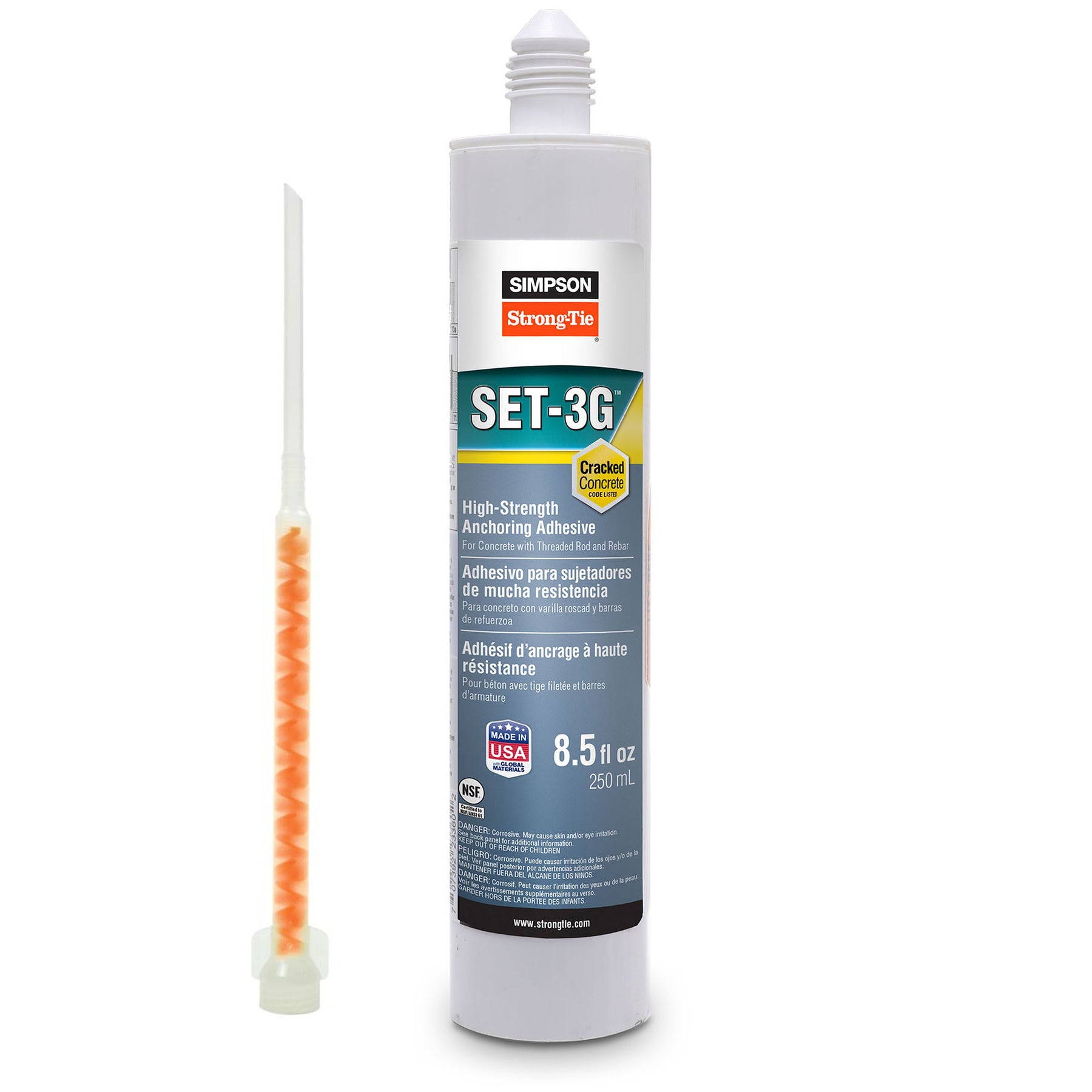 Simpson SET-3G™ High-Strength Epoxy Adhesive with EMN22i Adhesive Mixi ...