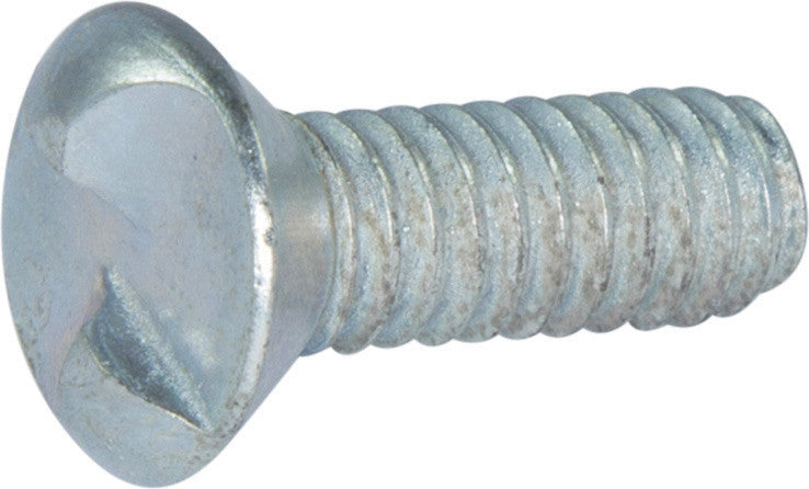 10-24 x 1 Tamper Resistant One Way Oval Head Screw Zinc – FMW Fasteners