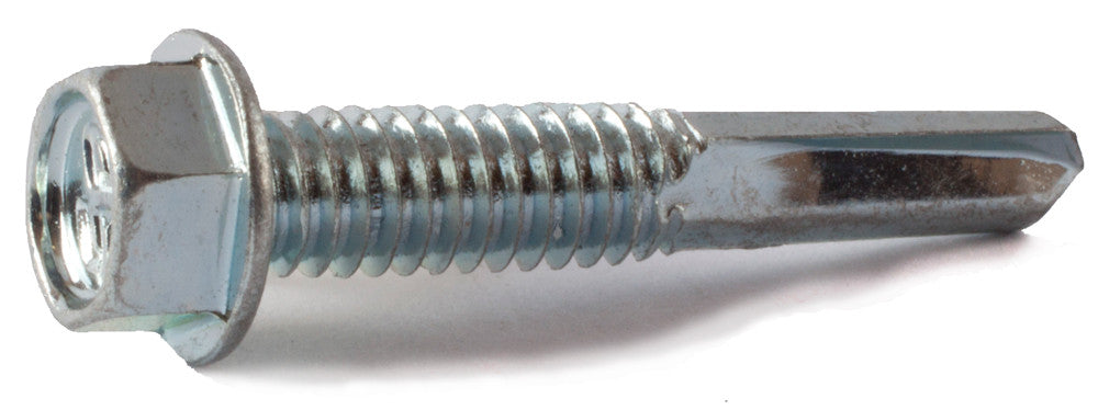 12-24 x 2 Hex Washer Head Self Drilling Screw TEK 5 Zinc Plated – FMW ...